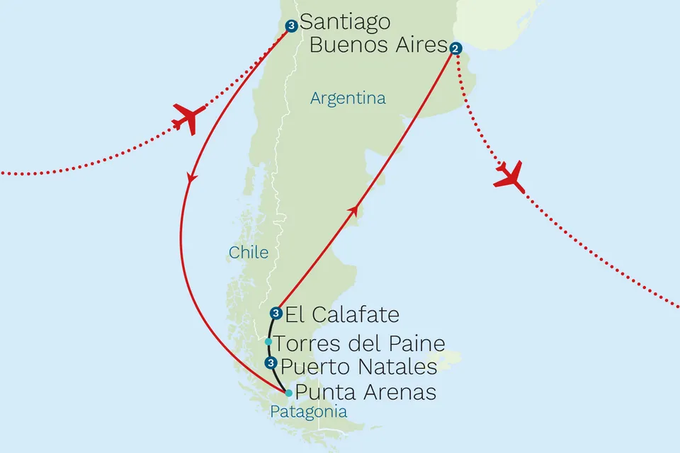 Chile, Argentina and Patagonia with Wildlife of the Pantanal Extension ...