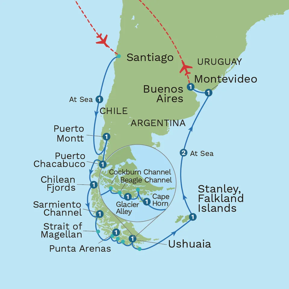 The South American Passage: Santiago to Buenos Aires with Buenos Aires ...