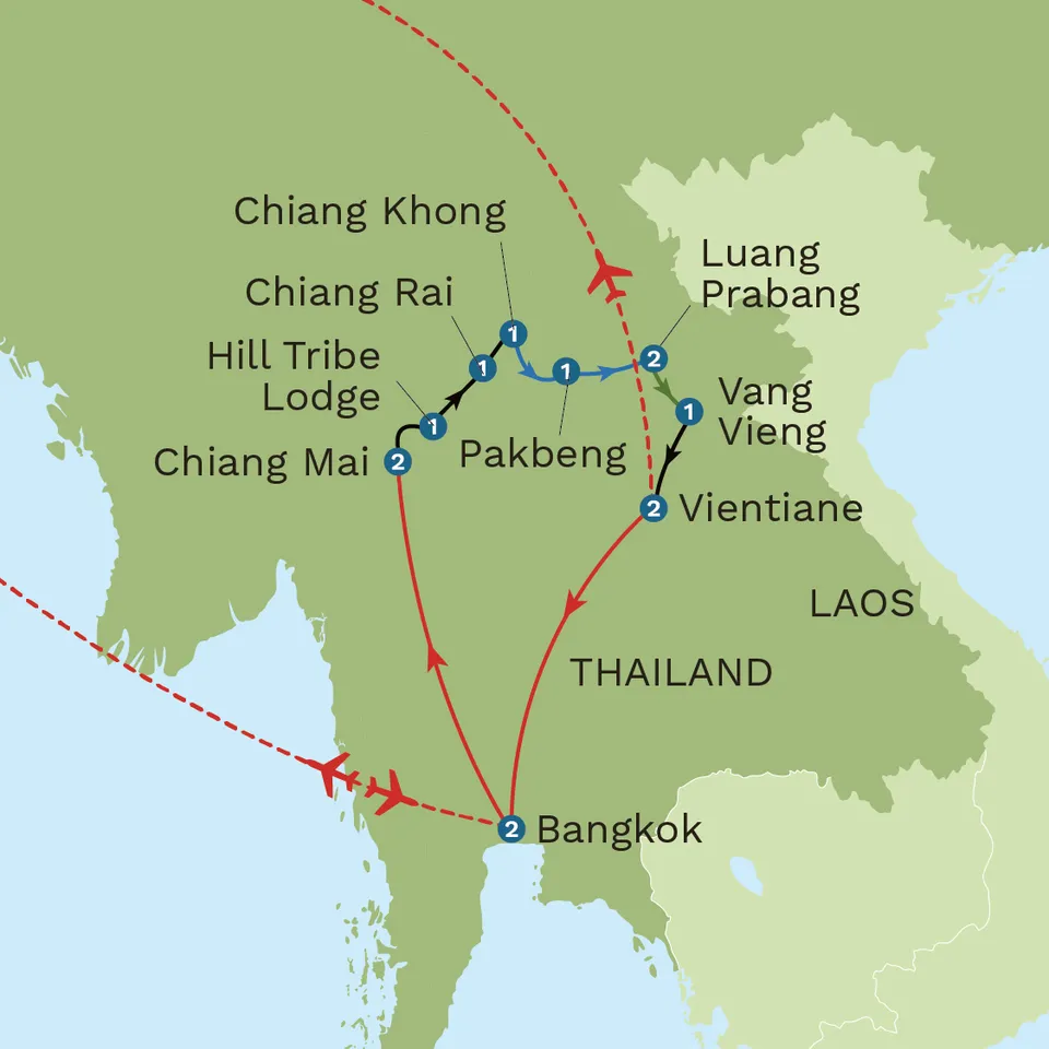 Sacred Thailand and Mystical Laos with Elephant Hills Jungle Safari Extension - Private Tour ...