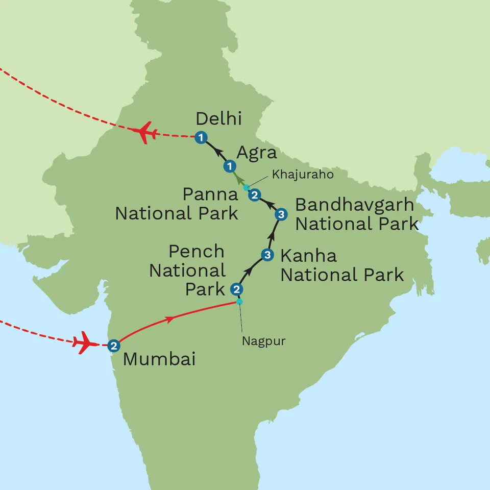 India’s Tiger Trail and the Taj Mahal with Delhi City Stay for Solo ...