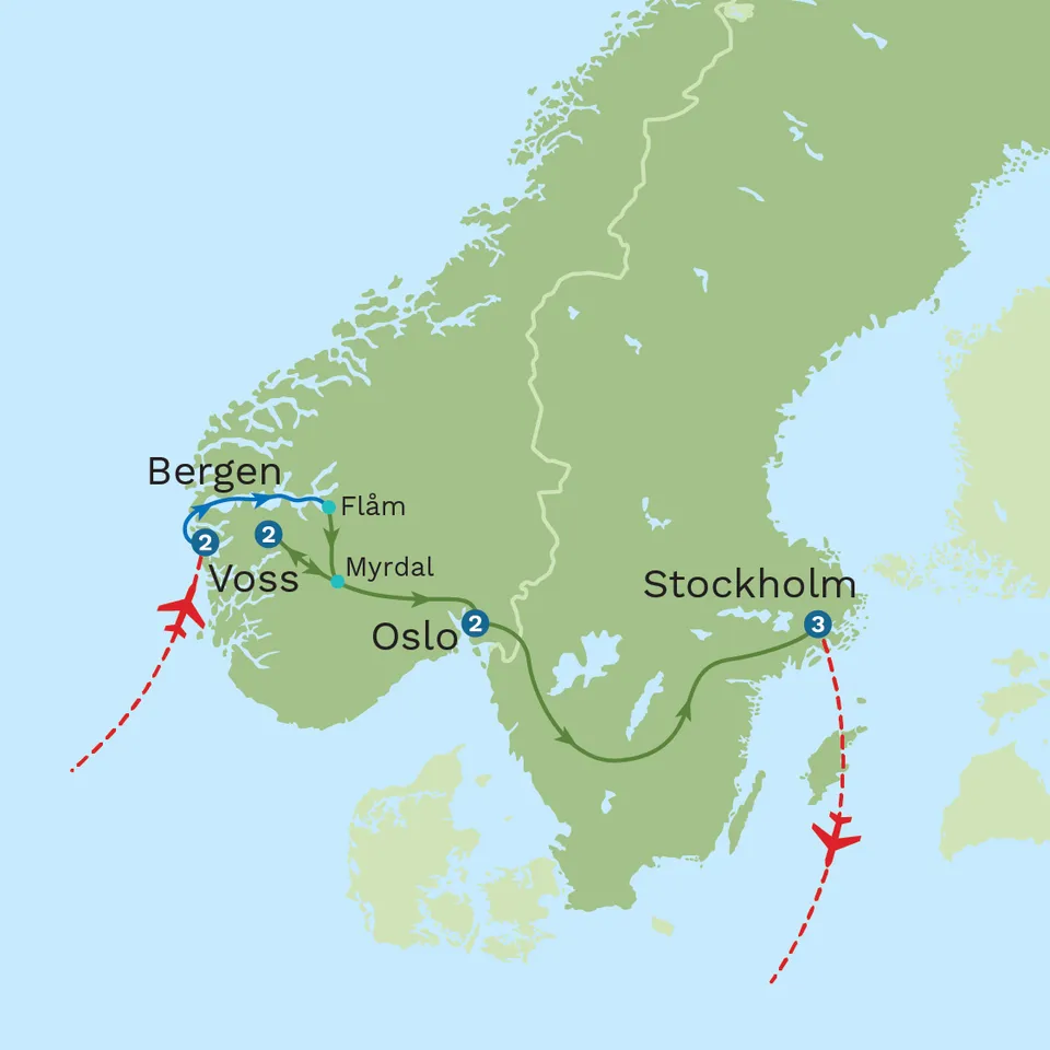 The Great Scandinavian Rail Journey with Copenhagen City Stay | Mercury ...